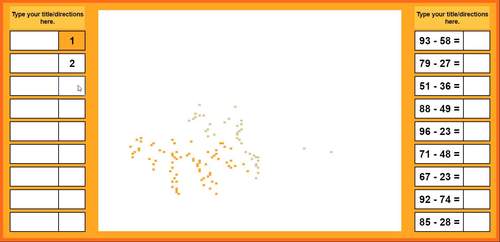 Mystery Digital EDITABLE LOW PREP - Fall Pumpkin PIXEL ART Reveal Template