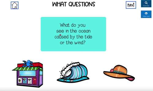 Summer WH-Questions Boom™ Cards | Beach WH-Questions Boom™ Cards