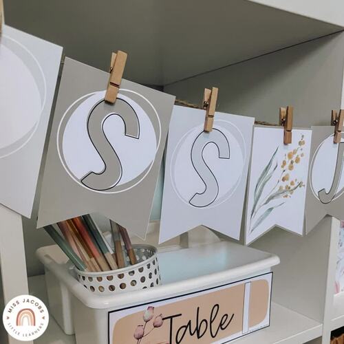 Bunting & Display Banners | AUSTRALIANA Classroom Decor | TPT