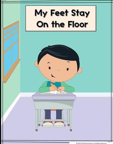 PreK Speech therapy | Safe vs Unsafe Lesson My Feet Stay On Floor ...