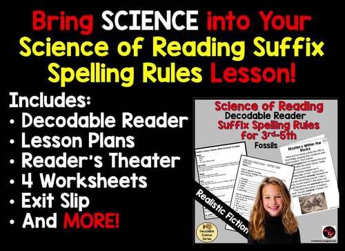 Science of Reading | Decodable Reader | Suffix Spelling Rules |3rd ...