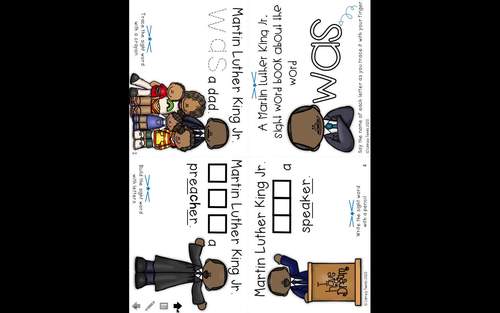 Sight Word Books: Martin Luther King, Jr. by Literacy Tweets | TpT