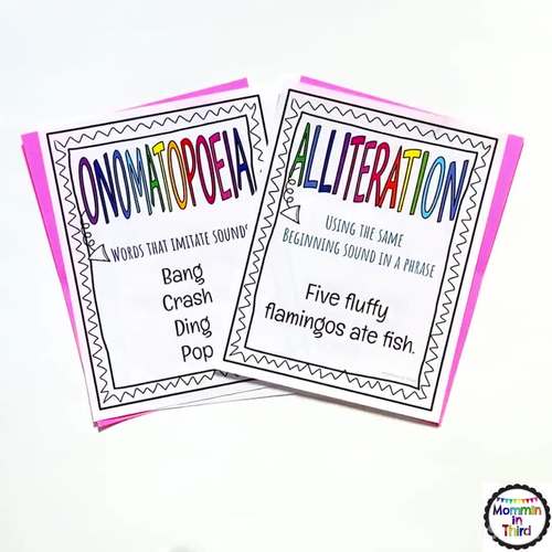 Figurative Language Activity- Posters- Bulletin Board- Chains Anchor Chart