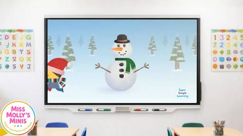 Winter Music Slides | Preschool Winter Songs | Circle Time Songs