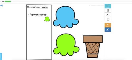 Working at the Ice Cream Shop Boom Cards | Distance Learning by ...