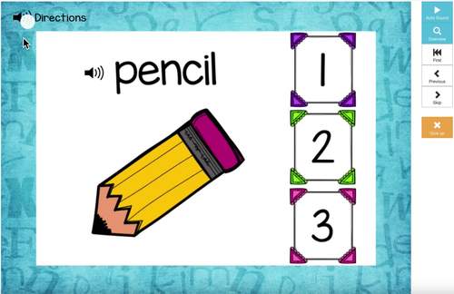 School Syllables Boom Cards by Jennifer Bates | TPT