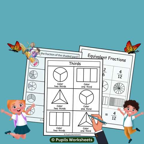No Prep Fractions Printables | First Grade Math Centers | Fractions ...