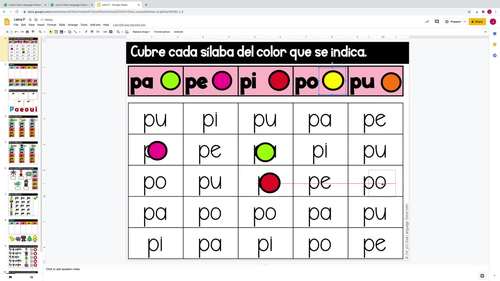Sílabas iniciales BUNDLE 1 by Jorja's Dual Language Classroom | TpT