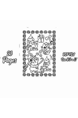 Winter cat Coloring Pages|Winter Coloring Pages| Winter Activities ...