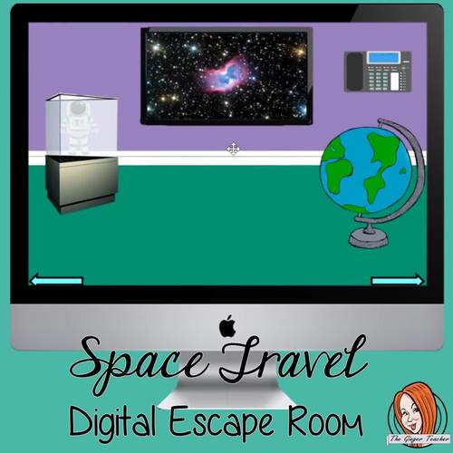 Space Travel Science Escape Room Boom Cards by The Ginger Teacher
