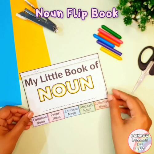 Noun Worksheets | Nouns Flipbook | Common and Proper Nouns | Nouns Review