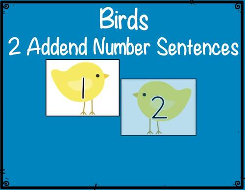 Birds Build 2 Addend 0-20 Addition & Subtraction Number Sentence