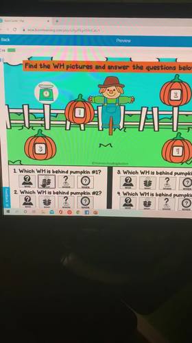 Fall WH Boom Cards (picture supported) by Homeschooling Autism | TPT