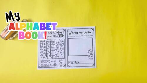 My Letter H Book | Letter H Worksheets | Alphabet Mini Booklet by Kids ...