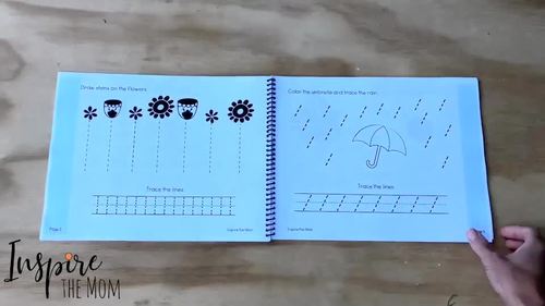 Preschool Prewriting Book One by Inspire the Mom | TPT