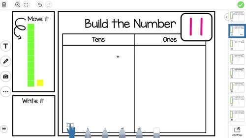 Seesaw® Digital Number Sense Mats *EDITABLE | TPT