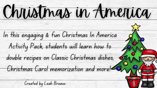 Christmas in America | Christmas Around the World Activities | TPT