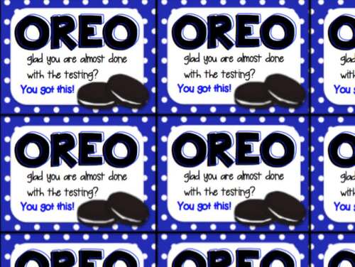 Cookies & Crackers Variety Pack Testing Motivation Treat Tag BUNDLE