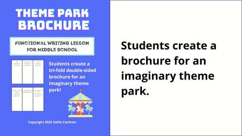 Theme Park Brochure (Functional Writing Lesson for Middle School)