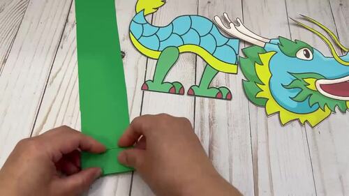 Chinese New Year Craft- Dragon Craft- Lunar New Year Dragon Craft