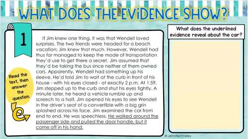 Text Evidence Activities | What Does the Evidence Reveal? Task Cards w ...