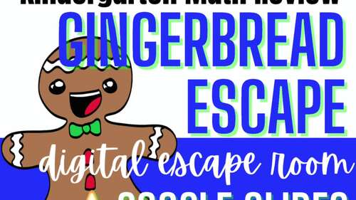 Digital Kindergarten Math Review Escape Room, Counting & Addition # ...