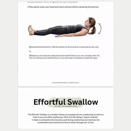 Swallowing Rehabilitation Exercises for Dysphagia Therapy, Adult SLP ...
