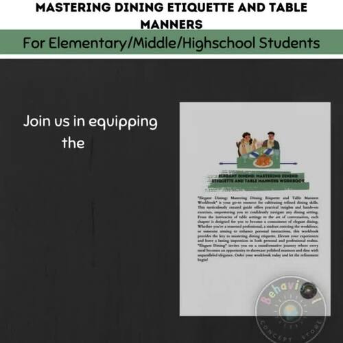 Elegant Dining: Mastering Dining Etiquette and Table Manners Workbook