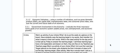 High School Economics Lesson – Inflation and Consumer Price Index (CPI)