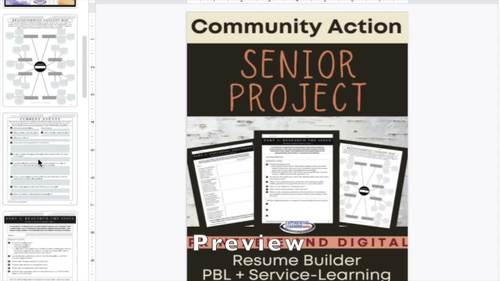Career Community Action Project {Printable and Digital Option} | TPT