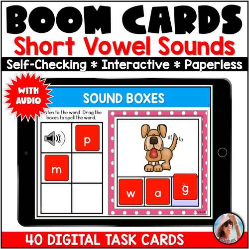 CVC Sound Boxes Phoneme Segmentation – Boom Cards | TPT