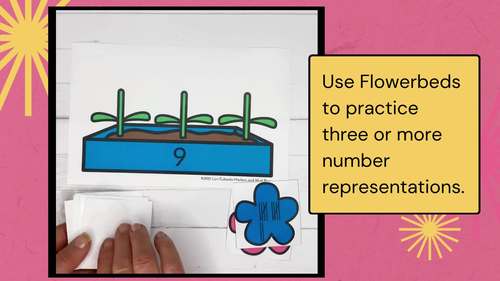 Flower Number Matching 1-20 Activities and Coloring by Markers and Mud Pies