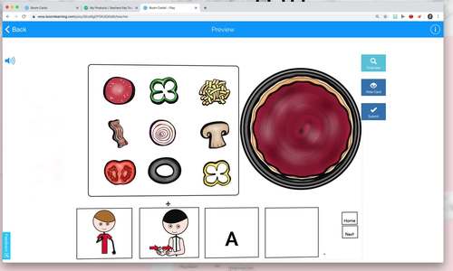 Carrier Phrases: I Want (Distant Learning, Boom Cards, Teletherapy)