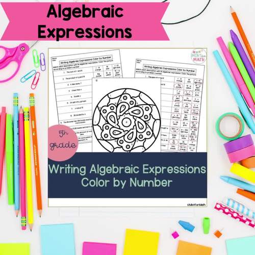 Color by Number Activity Bundle | 5th Grade Math by Mint for Math