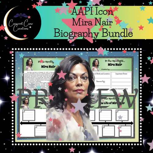 AAPI Icon Mira Nair AAPI Heritage Month Biography Bundle | TPT