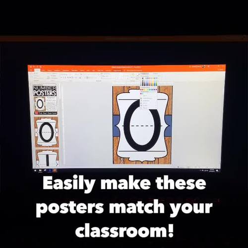 EDITABLE Farmhouse Wooden Shiplap Number Posters 0-9 by Teaching with ...