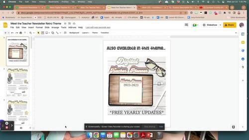 Meet The Teacher Newsletter Editable Retro Theme - Back to School