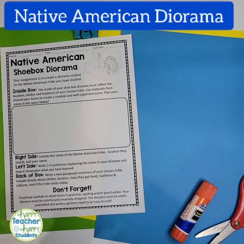 Native American Project: Native American Diorama Shoebox: Perfect for ...