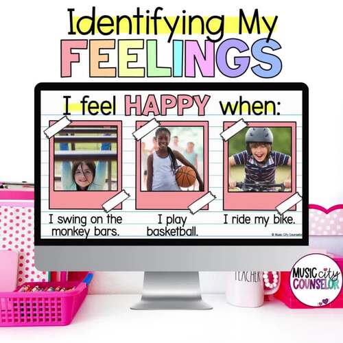 Identifying Feelings & Emotions Lesson, SEL & School Counseling | TPT