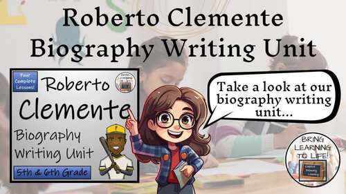 Roberto Clemente Biography Writing Unit | 5th–6th Grade Hispanic ...