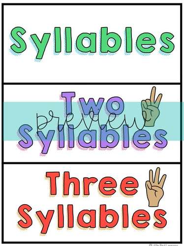 Rabbit Words (VCCV) and Ostrich Words (VCCCV) - Word Cards and Picture ...