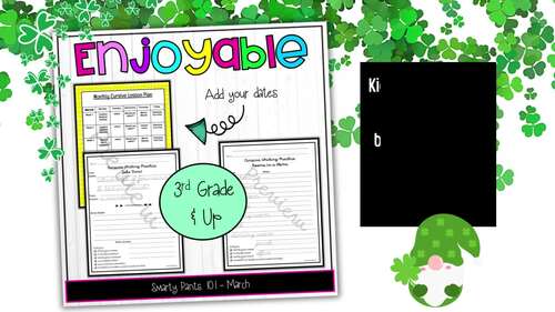 Cursive Writing Practice Sentences - March - Jokes, Fun Facts, Handwriting