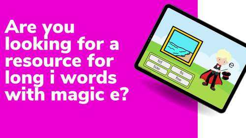 Long i Words with Magic E CVCe Boom Cards by Fiddleheads | TpT