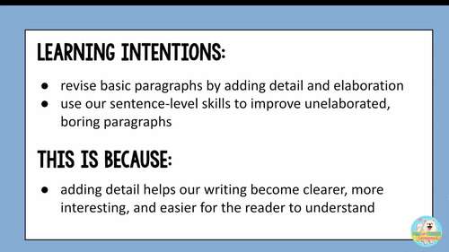Revising Unelaborated Paragraphs BUNDLE | Paragraph Practice | TPT