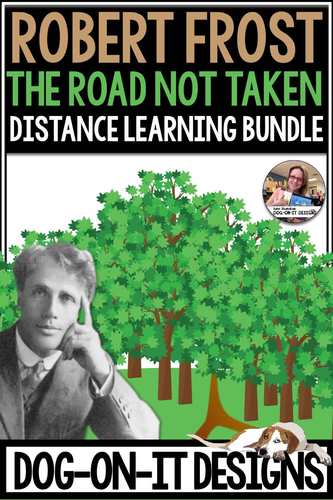 Robert Frost Road Not Taken Bundle BOOM Cards™ Google Classroom™