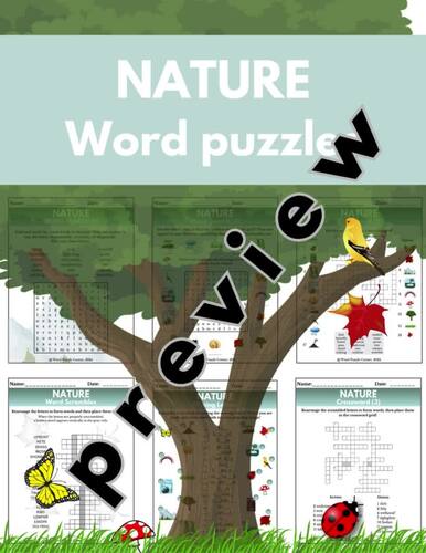 Nature | Word Searches | Crosswords | Matching | Missing Letters | Word ...
