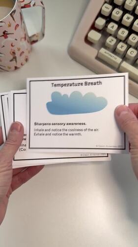 Mindful Breathing Task Cards | Breathwork for Teens | SEL, School ...