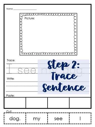 February Kindergarten Build a Sentence Scramble Worksheets CVC Sight ...