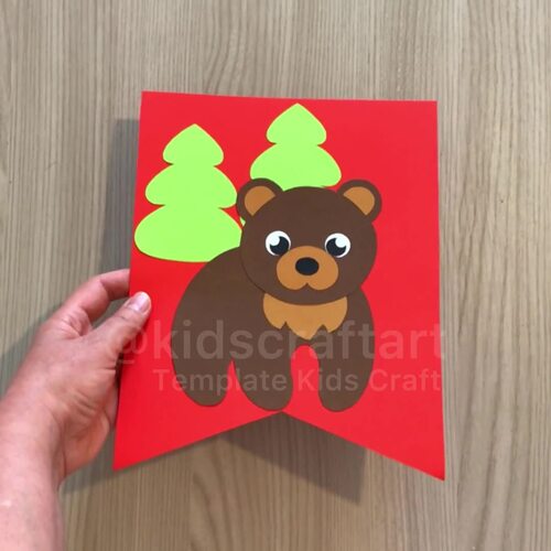 Bear craft Canada Day Canadian Symbols Animal Wildlife Forest Banner ...
