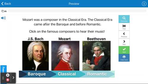 Composer Lesson - Mozart Music History Interactive BOOM Cards | TPT